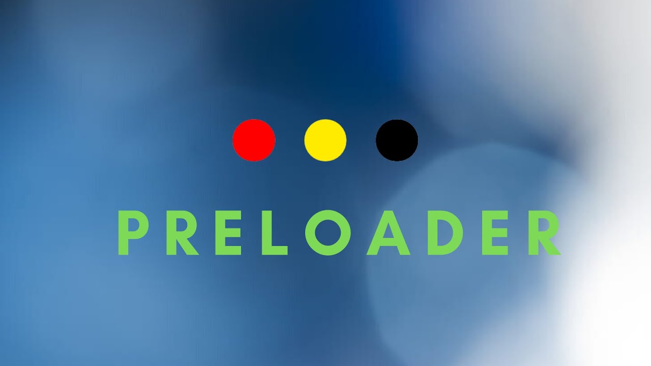 Amazing Preloader Animation Using Only HTML & CSS