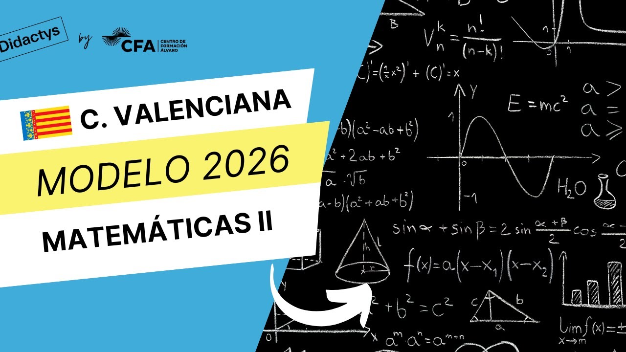 Modelo Examen Matemáticas II Comunidad Valenciana 2026