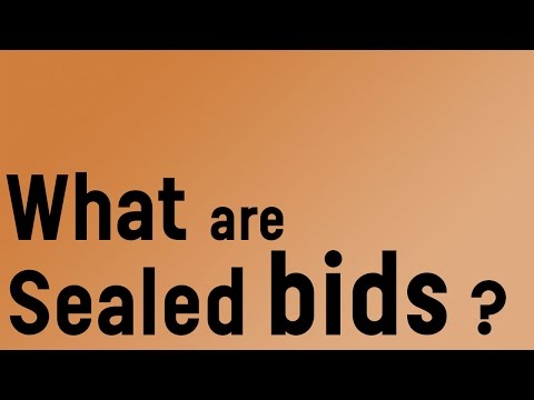 What are sealed bids?