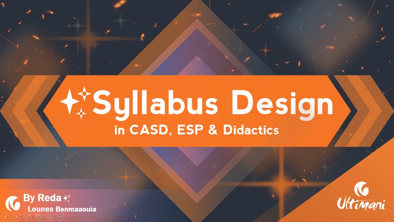Syllabus Design | Curriculum analysis, ESP & Didactics