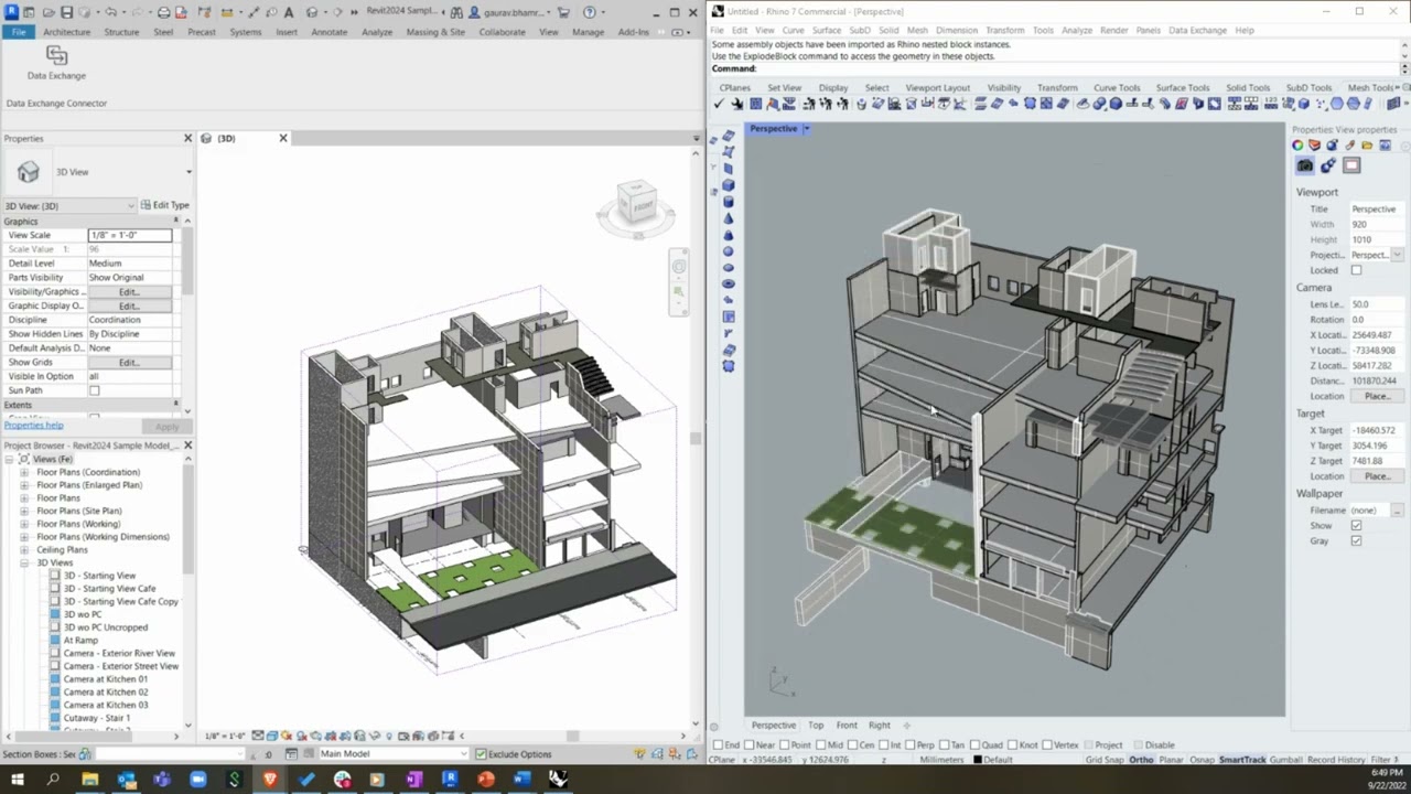Le connecteur d’échange de données pour entre Rhinoceros® 3D de Robert ...