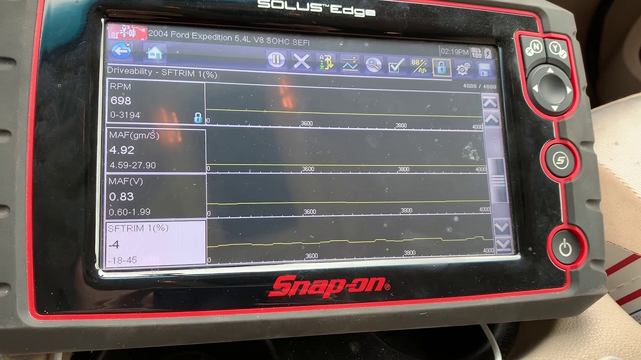 Testing a Mass Airflow Sensor Using a Scan Tool