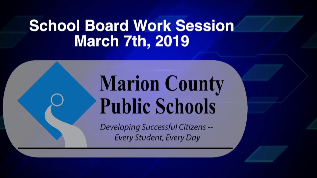 School Board Work Session March 7th, 2019