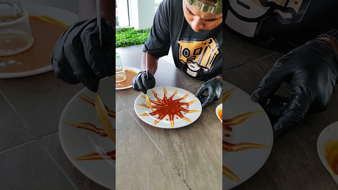 New art plating #food #plattingfoodart #drawing #chef #cooking