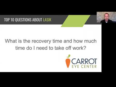 LASIK Recovery Time | Carrot Eye Center