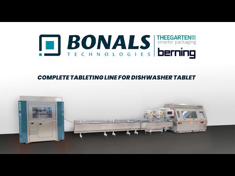 Complete tableting line for dishwasher tablet : Bonals G200 - Theegarten-Pactec FPC5 - Berning Oven