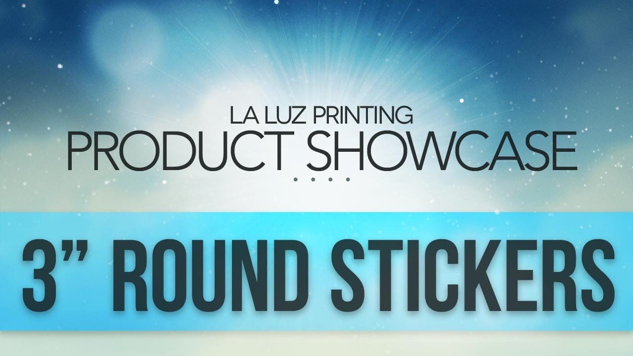 3 Inch Round Stickers San Antonio Tx | (210) 202-1800 | La Luz Printing Company