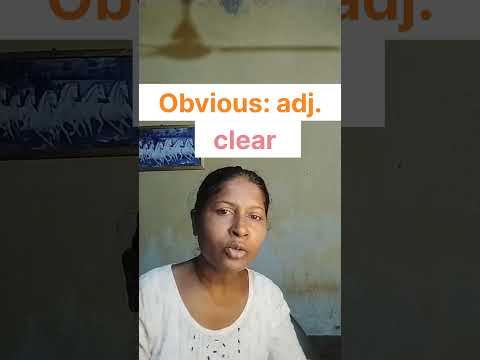 OBVIOUS meaning in English|| let's understand with example @laxmideogam8340