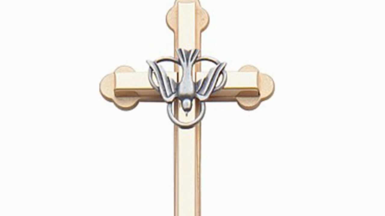 Trinity Metal Wall Cross - 4 inch
