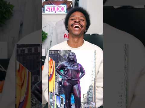 WOKE Fat Black Woman Statue in New York #shorts #nyc #newyork #blackwoman