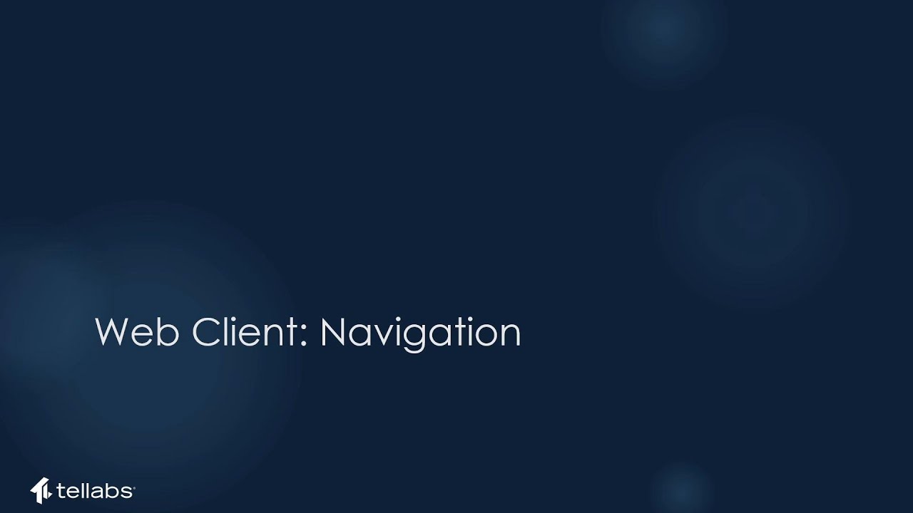 EMS Web Client; Navigation