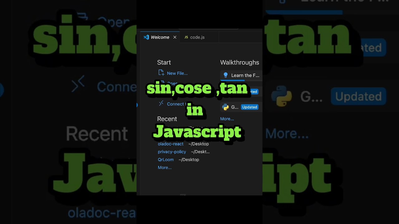 Master Sin, Cos, & Tan with JavaScript in 60 Seconds! 🚀