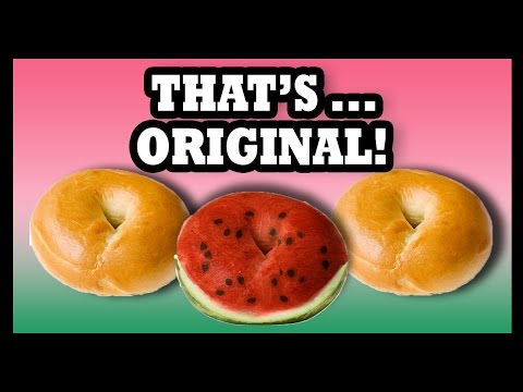 Watermelon Bagels from Bagel & Bagel Bagel Shop! - Food Feeder