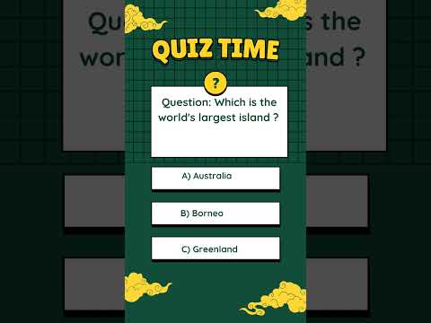 Which is the world's largest island? #MindBing #quiz #education