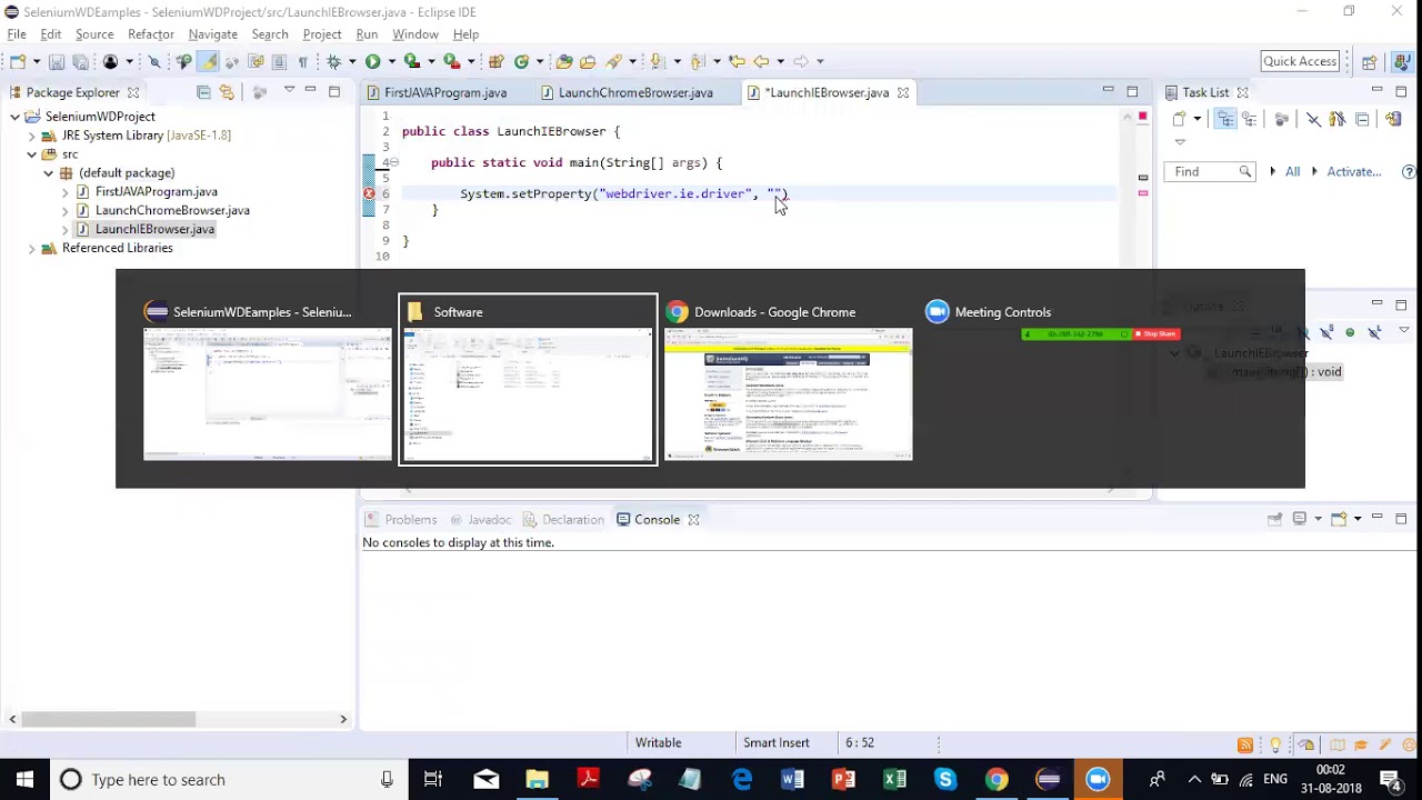 6-Launch IE Browser using Selenium WebDriver