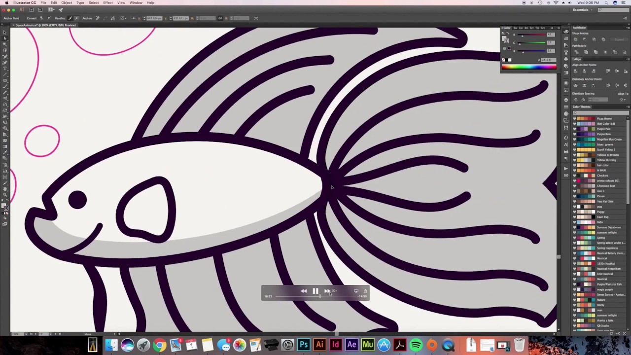 Adobe Illustrator Timelapse | Space Betta