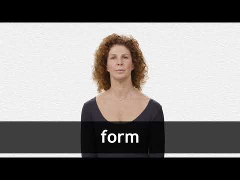 FORM definition and meaning | Collins English Dictionary