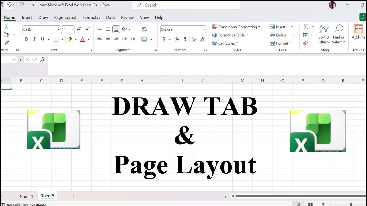 Draw & Page Layout Tab | Complete Tutorial