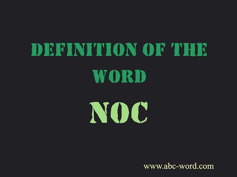 Definition of the word "Noc"