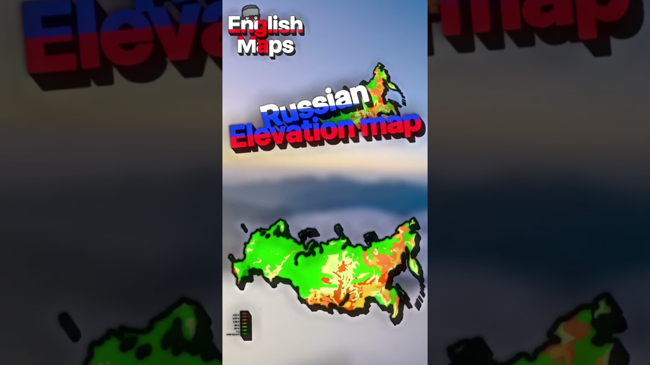 Russian elevation map🇷🇺