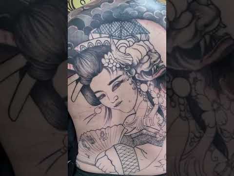 full back Japanese style tattoo