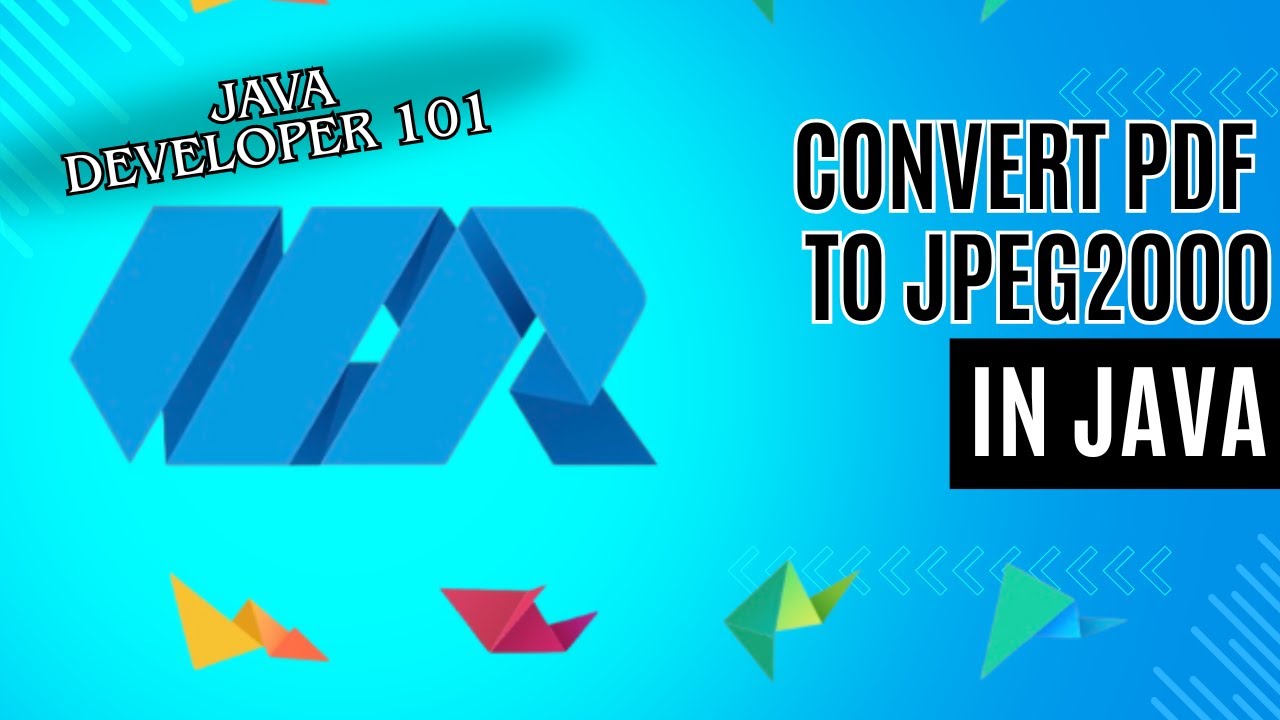 How to CONVERT PDF to JPEG2000 in 1 Minute | Java developer tutorial