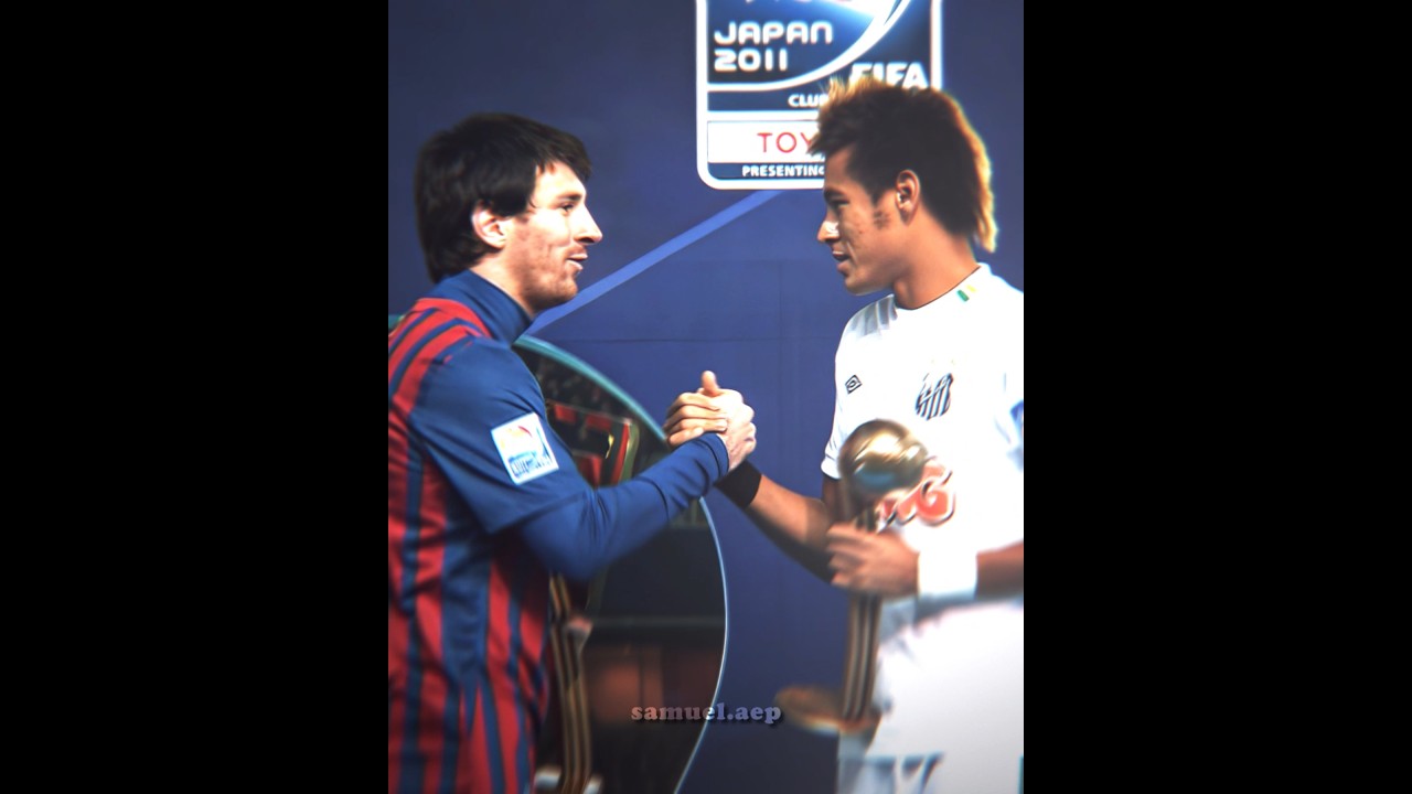 When Neymar met Messi for the first time 🔥 #shorts #neymar #messi #football