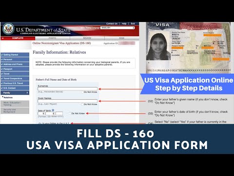 Fill DS -160 USA VISA Application Form Step by Step
