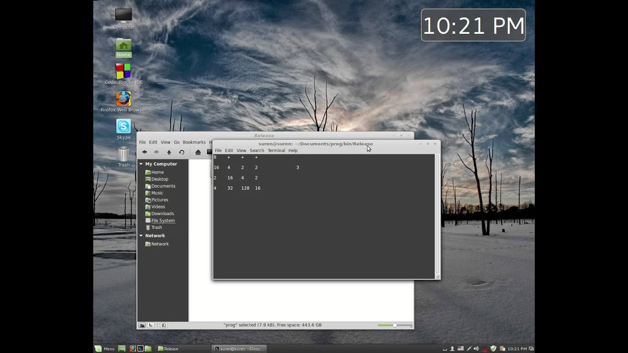 2048 game linux console version