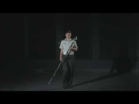 27. Drum Major Drill Movements and Mace Drill - Carrying Position on the March