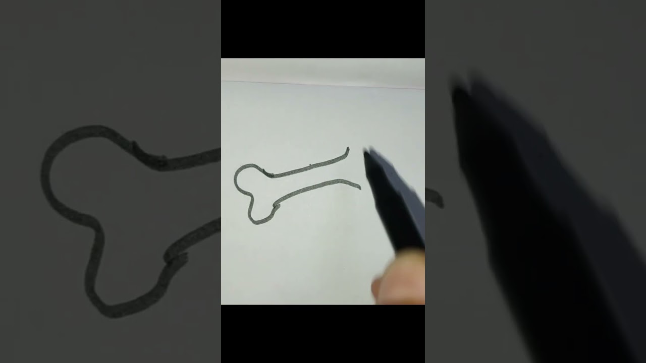 How to draw a bone easy drawing #drawing