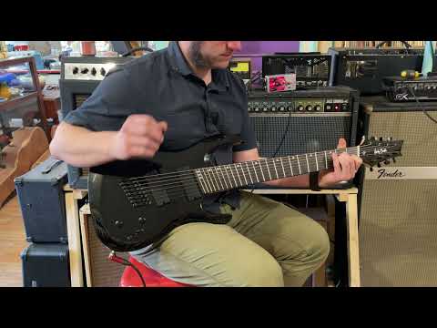 2020s Harley Benton R-458BK 8-String MultiScale Electric | Reverb