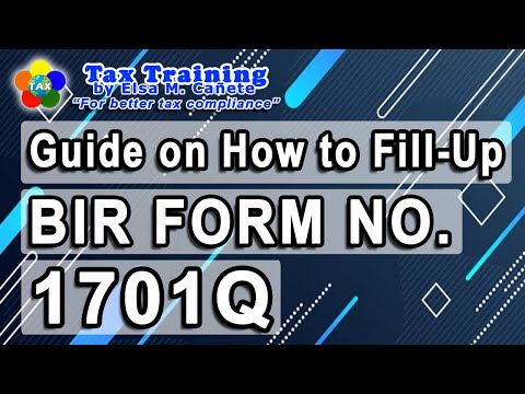 Guide on How to Fill-Up BIR Form No. 1701Q