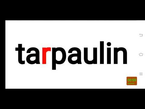 tarpaulin Meaning in Hindi