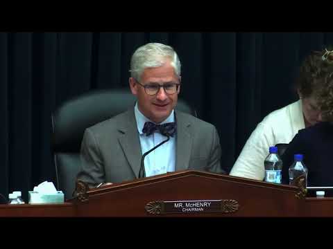 Chairman McHenry gives opening remarks at HFSC hearing to conduct oversight of the SEC.