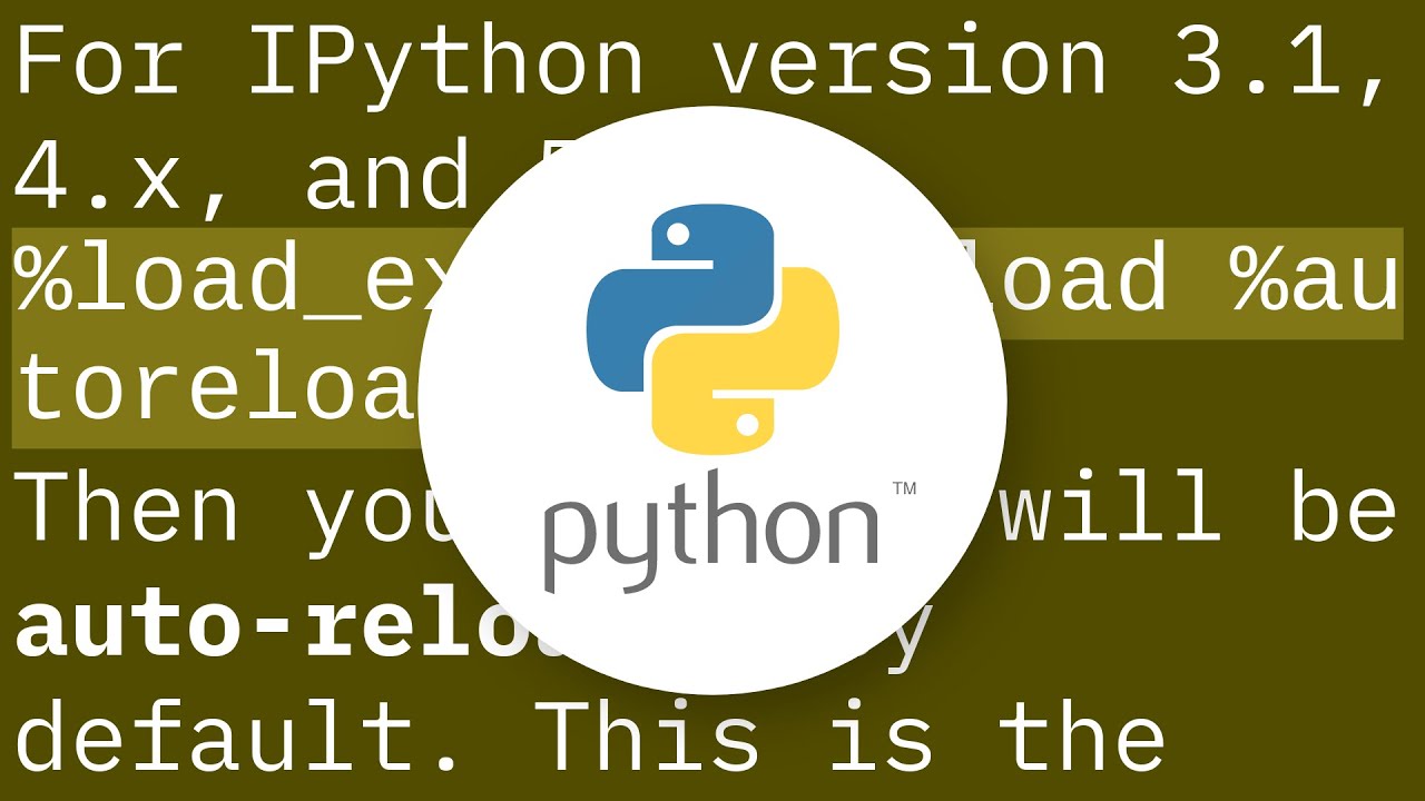 Autoreload of modules in IPython