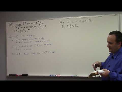 Lie Algebras: solvable, nilpotent and simple Lie Algebras, 4-12-23 part 1