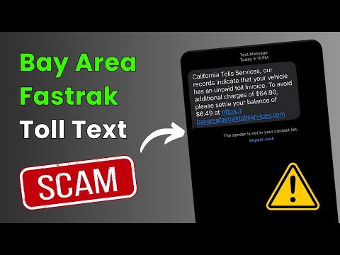 Bay Area FasTrak Toll Text Scam! Is Bayareafastraktollservices.com Legit?