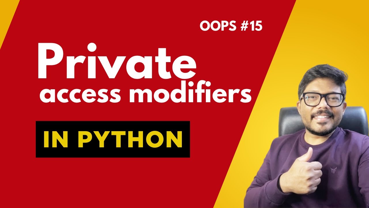 #15 Private access modifiers in python #python #online #codechasers #code #job #interview #program