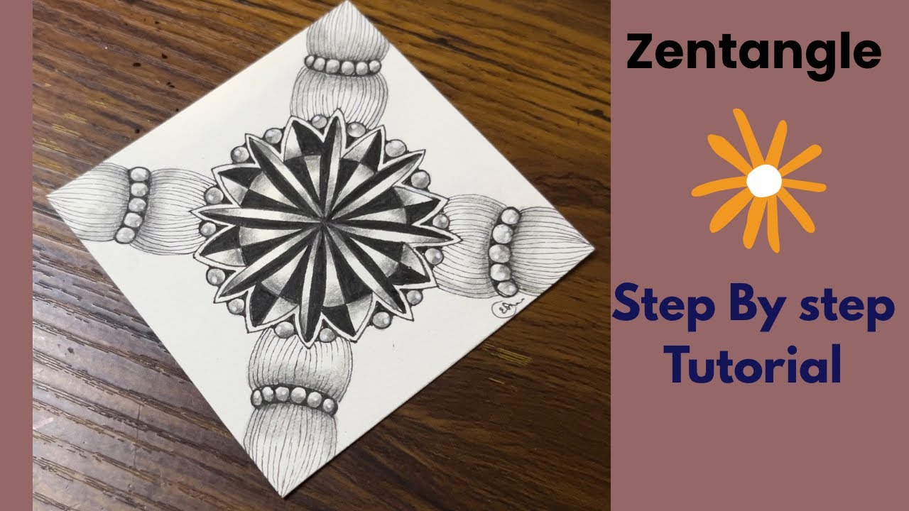 Zentangle Pattern -SURYA & ZANDER | Drawing Tutorial For Beginners