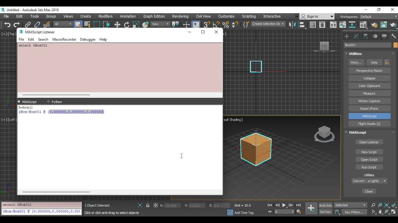 MaxScript 001 / introduction