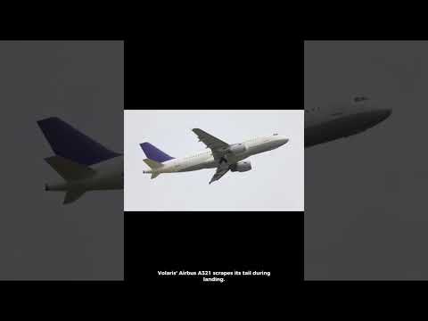 Narrow Escape at Guadalajara: Volaris Airbus A321 Tail Scrape Incident! 🚨 | #AviationSafety #Volaris