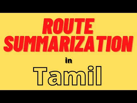 CCNA 200-301 :: Route Summarization in Tamil