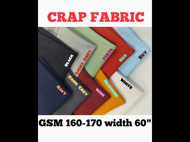 Crepe Fabric - Crap T-Shirt Fabric Manufacturer from New Delhi