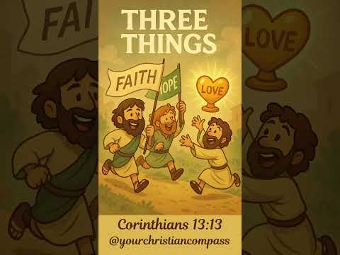 Three Things -1 Corinthians 13:13 Devotional on Faith, Hope & Love #FaithHopeLove #ChristianShorts