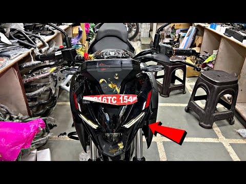 pulsar N250 modification | Pulsar NS 250 headlight DRL graphics | n250 modified