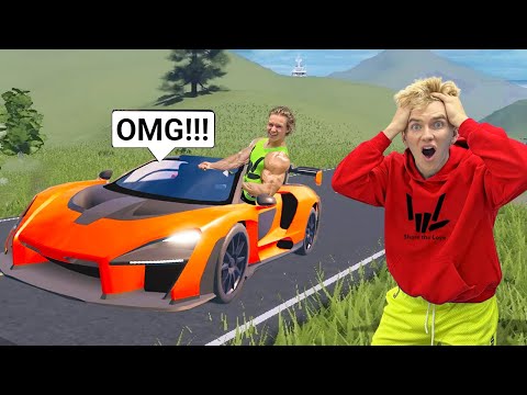 WORLDS STRONGEST KID STOLE my ROBLOX MCLAREN SUPERCAR!!