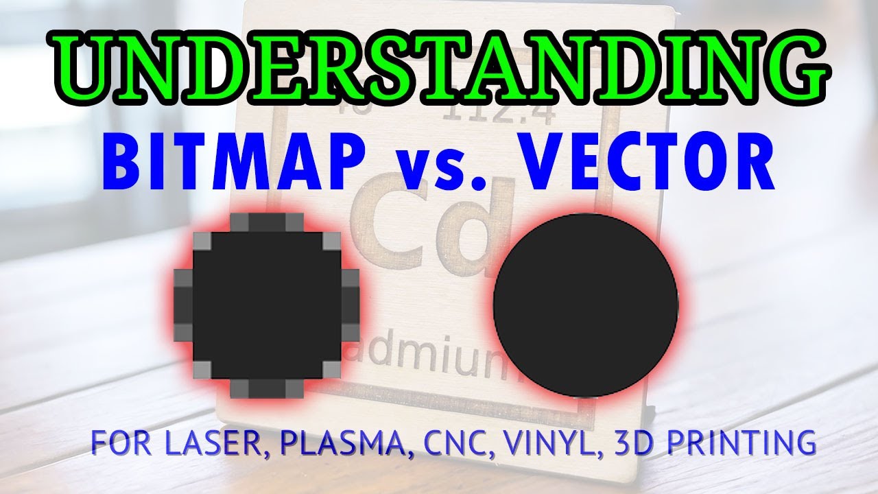 Bitmap vs. Vector in Maker Machines like Plasma Cutters, co2 lasers, 3d printers, and more
