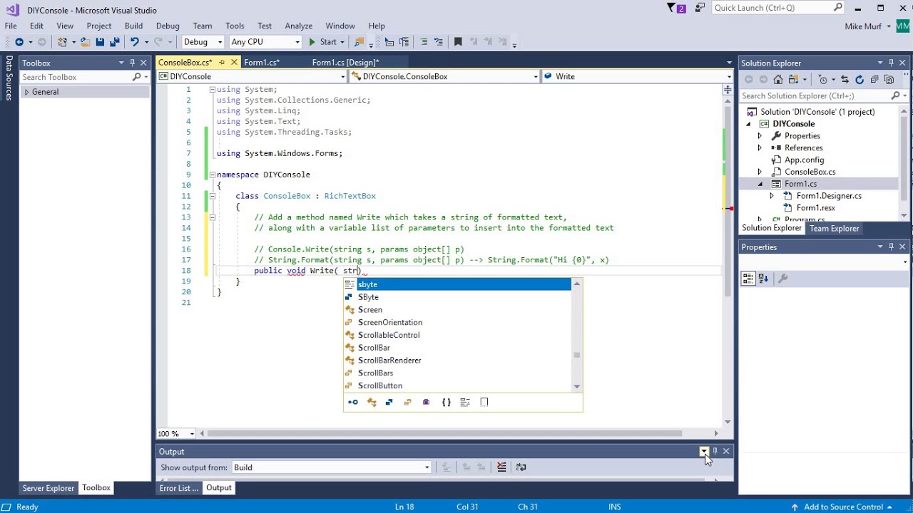 Creating your own custom Windows Form Control