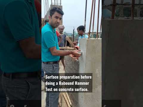Rebound Hammer Test - NDT of Concrete columns.